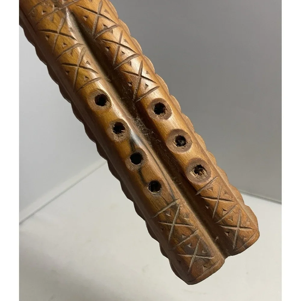Balkan | Accents | Wooden Kaval Balkan Double Flute Hand Carved Wood ...